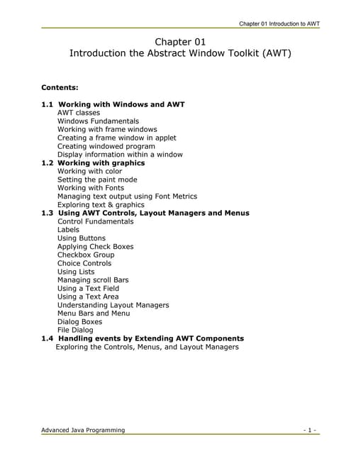 Java Awt Tutorial Javatpoint Pdf