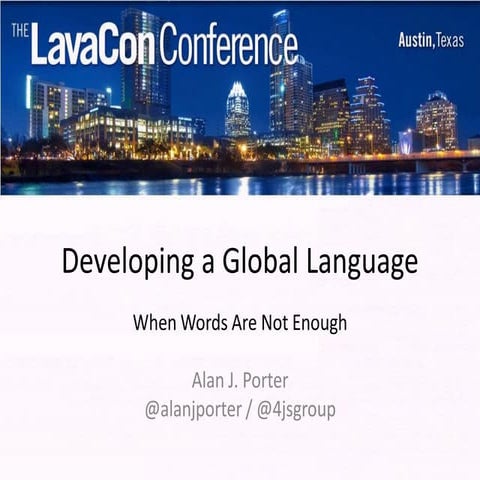 Developing a Global Language: When Words Are Not Enough | PDF