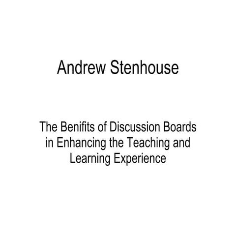 Ajs benefit of discussion boards in l&t | PPS