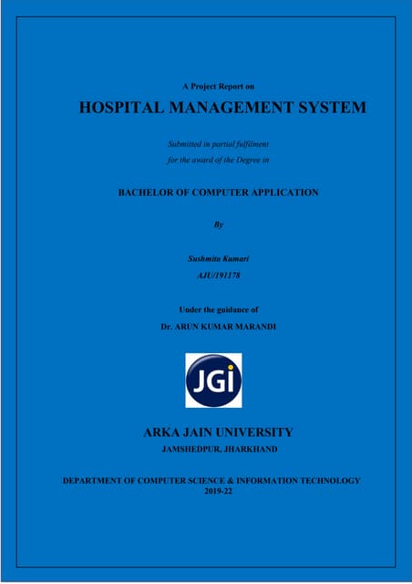 Hospital Management System SRS | PDF