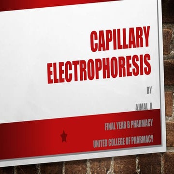 Capillary Electrophoresis .pptx