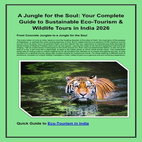A Jungle for the Soul: Your Complete Guide to Sustainable Eco-Tourism ...