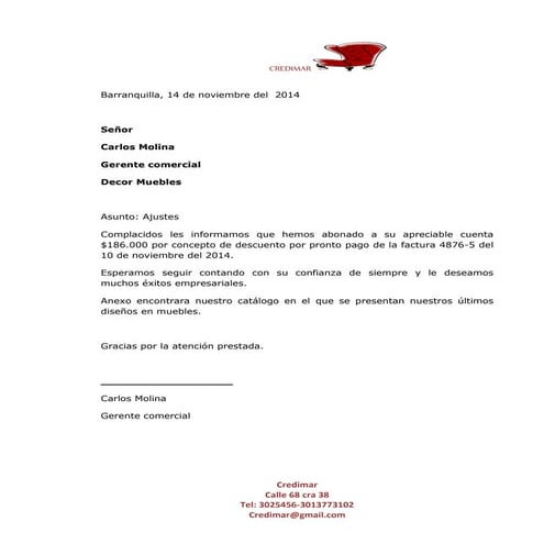 Carta de envio | DOCX