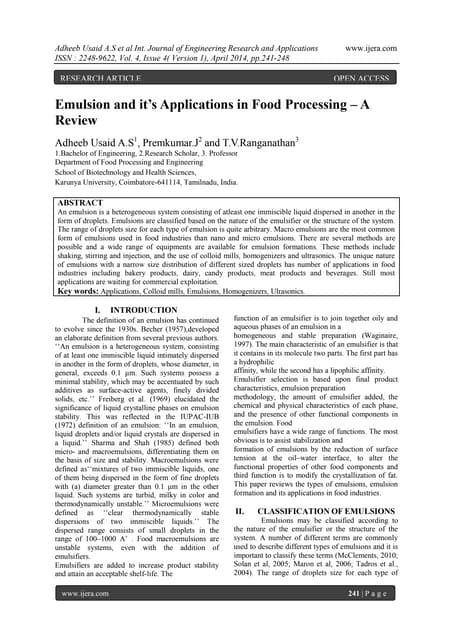 High pressure homogenization | PPT