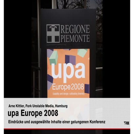UPA Europe 2008 | PDF