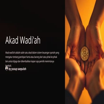 penerapan Akad-Wadiah fiqh muamalah dan aplikasinya | PPT