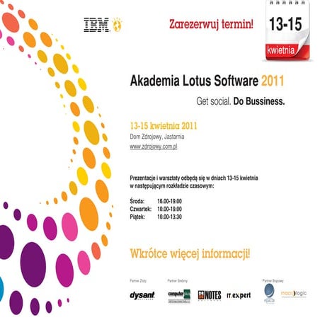 Akademia lotus software 2011 zarezerwuj termin | PDF