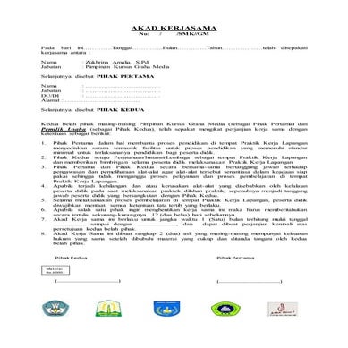 Akad kerjasama | PDF