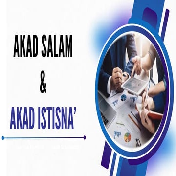 AKAD SALAM DAN ISTISNA dalam ekonomi islam | PDF