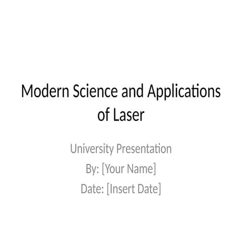 lasers ppt | PPTX
