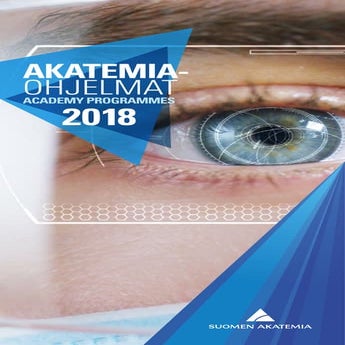 Akatemiaohjelmat 2018 esite | PDF