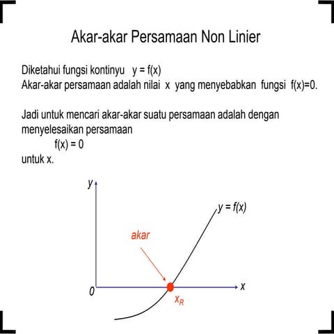 Akar akar persamaan non linier | PPT