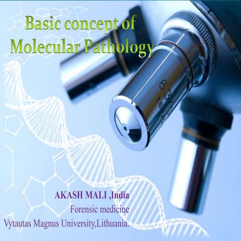 basic concept of molecular pathology | PPTX