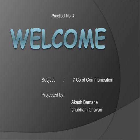 The seven c of communication in pco proof communication | PPT