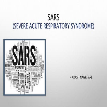 severe acute respiratory syndrome (sars) | PPTX