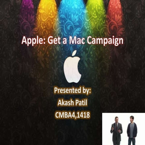 Apple: Get a Mac Campaign | PPTX