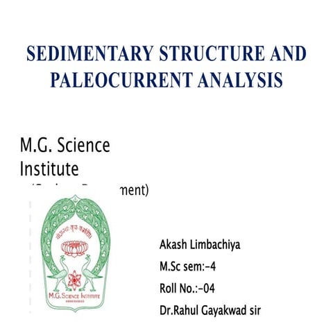 Sedimentary structure and paleocurrent analysis | PPTX