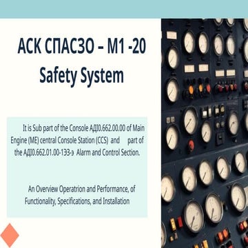 main engine control system monitoring and production | PPTX