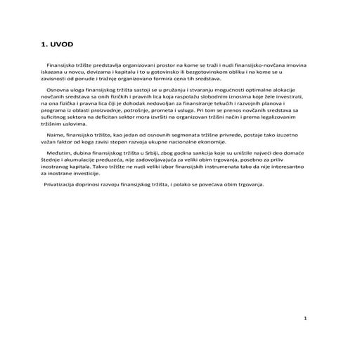 Berza, pojam vrste karakteristike i berzanski poslovi 3 | DOC