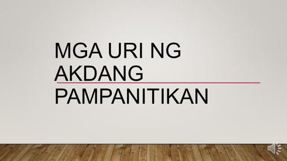 Anyo at Uri ng Panitikan | PPT