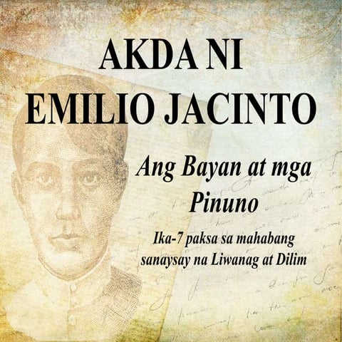 Akda ni emilio jacinto | PPTX
