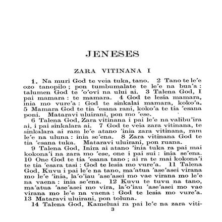 Niue bible genesis 1 | PDF