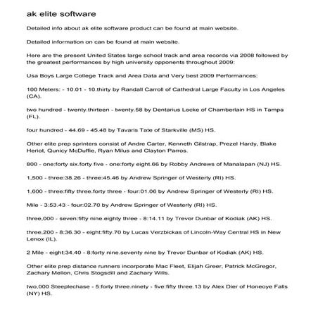 ak elite software | PDF