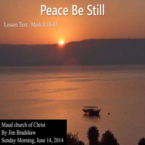 M2014 s45 peace be still 6 15-14 sermon | PPTX