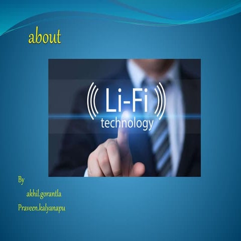 li-fi | PPTX | Technology & Computing