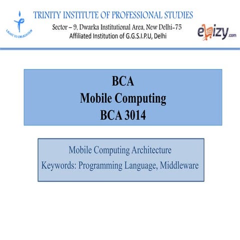 Mobile Computing Architecture Pptx Operating Systems Computer 6679
