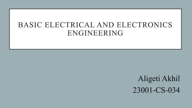 Field Effect Transistor Ppt Pptx