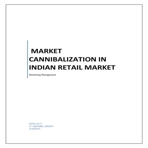 market cannibalization | DOCX