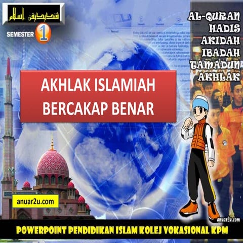 AKHLAK 2 SEM 1 BERCAKAP BENAR | PPTX