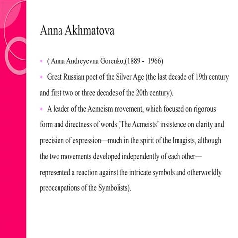 Akhmatova | PPTX