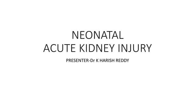 Acute kidney injury(AKI) | PDF