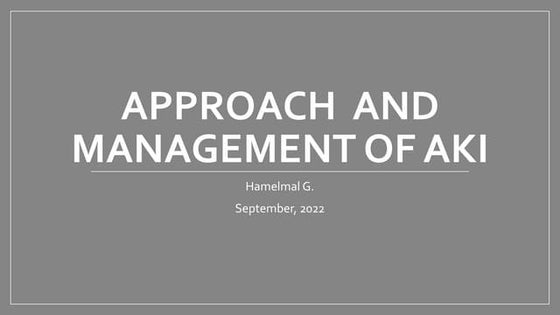 Drug induced kidney disease | PPT