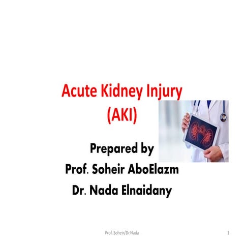 Acute kidney injury(AKI) | PDF