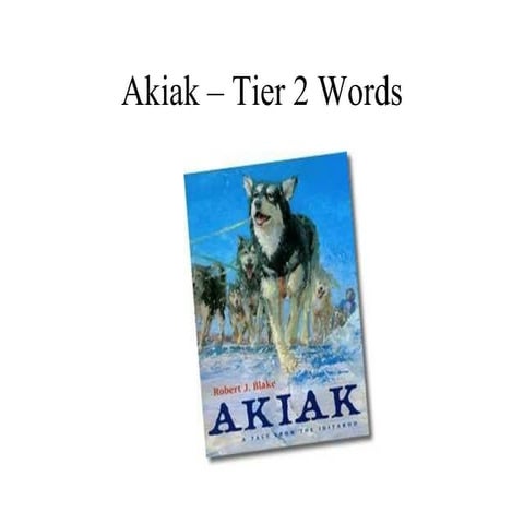 Akiak Vocabulary | PPT