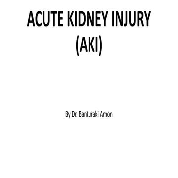 Acute kidney injury(AKI) | PDF