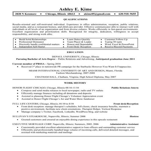 Resume Jennifer Braner | PDF