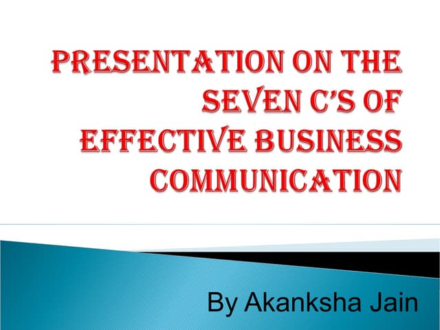 6.essentials Of Effective Communication