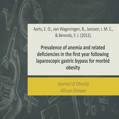 Journal club anemia | PPTX