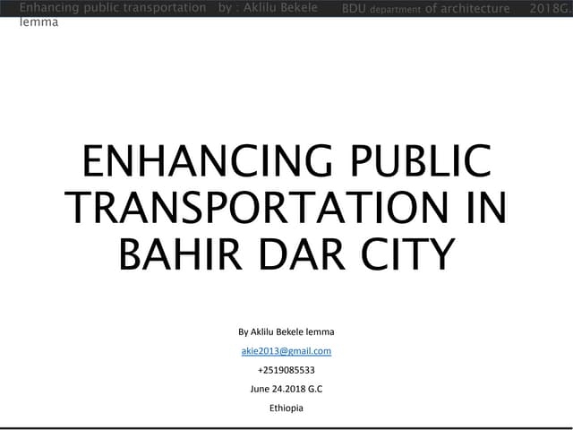 Standards for bus terminals | PPTX