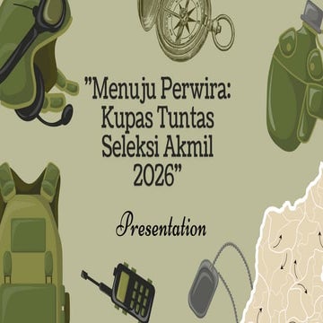 Menuju Perwira: Panduan Lengkap Seleksi dan Pendidikan Akmil 2026 | PDF
