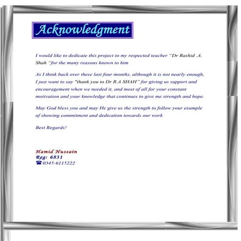 TEAMWORK Aknowledgment | DOC