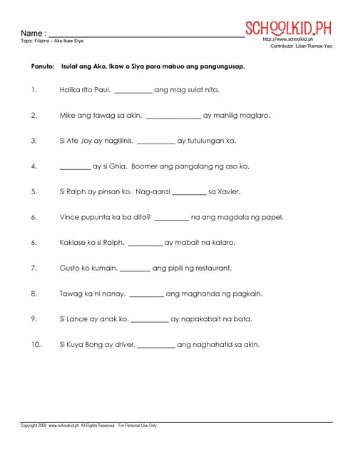 Ang aking timeline | PPTX