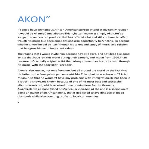 Akon | DOCX