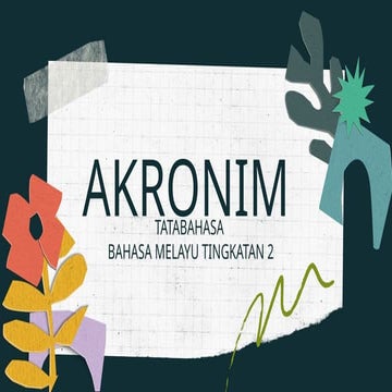 Kata Akronim Tatabahasa Bahasa Melayu Tingkatan 2 | PPTX