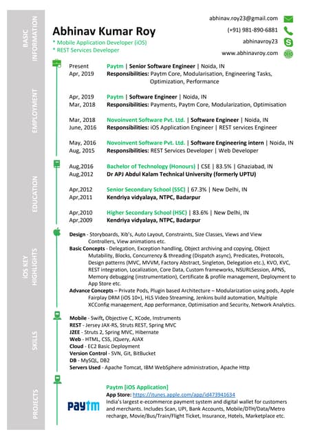 Contoh CV & Portofolio Fullstack Developer Menggunakan Bahasa Inggris | PDF