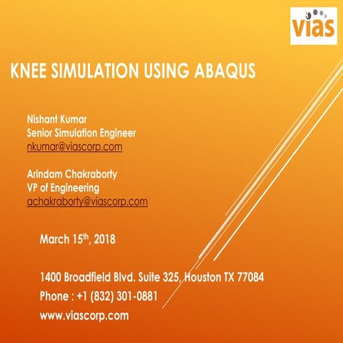 Knee Simulation using ABAQUS | PDF